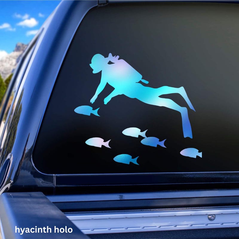 Scuba Diver Decals - Etsy