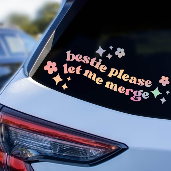 Let Me Merge Bestie Decal - Etsy