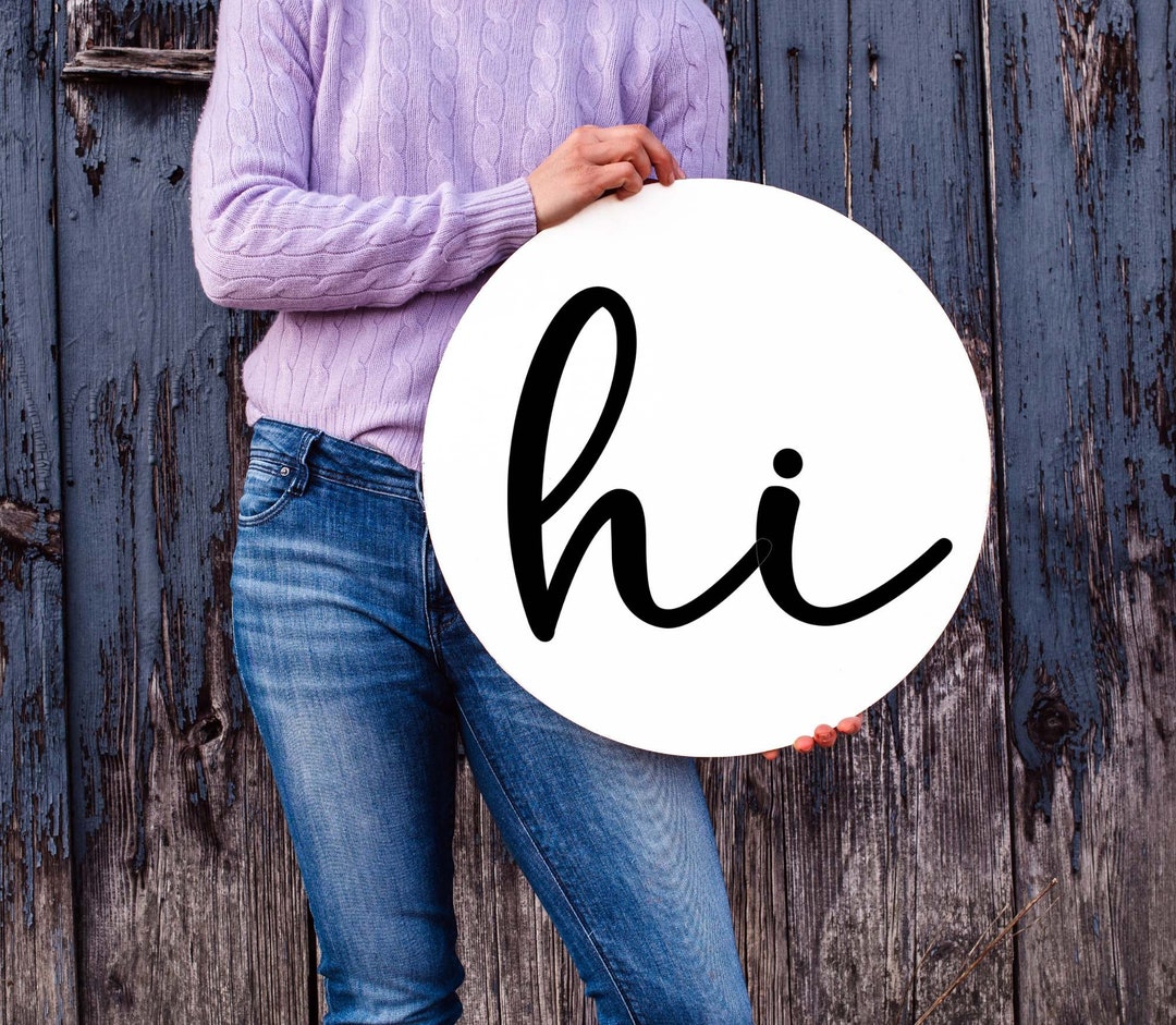 Hi Vinyl Decal Sticker, Hi Sticker, Hi Decal, Hi Decal for Sign, Hi ...