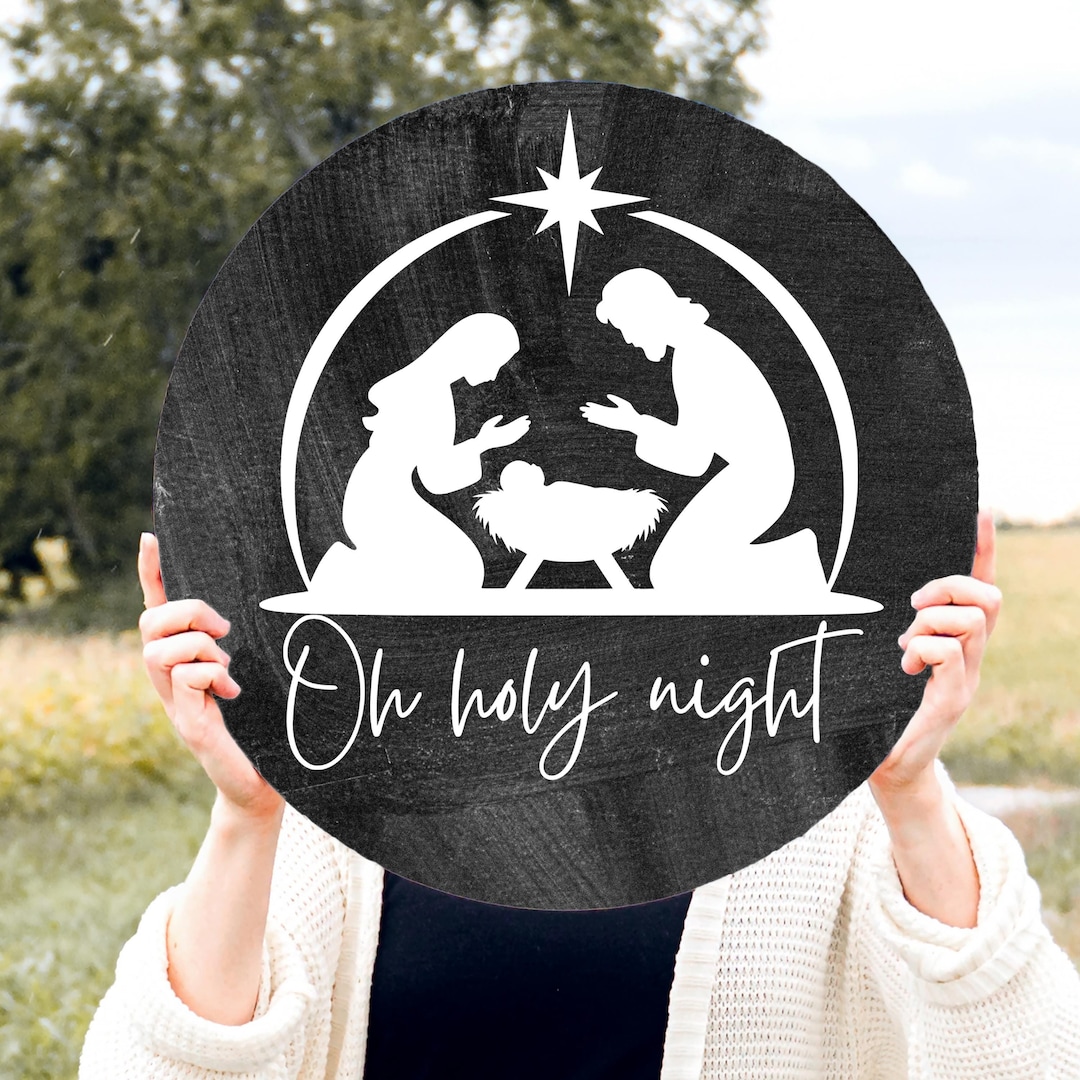 Nativity Scene Christmas Vinyl Decal Sticker for Signs, Nativity ...