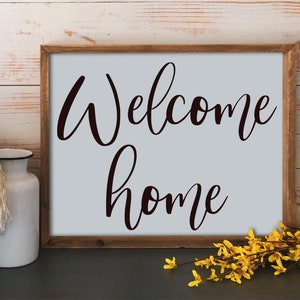 Welcome Home Vinyl Decal Sticker for Making Signs Welcome - Etsy