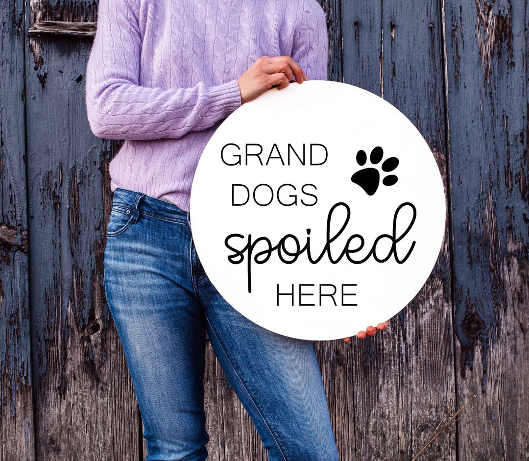 Grand Dogs Spoiled Here Vinyl Decal Sticker, Grand Dogs Sticker, Dog ...