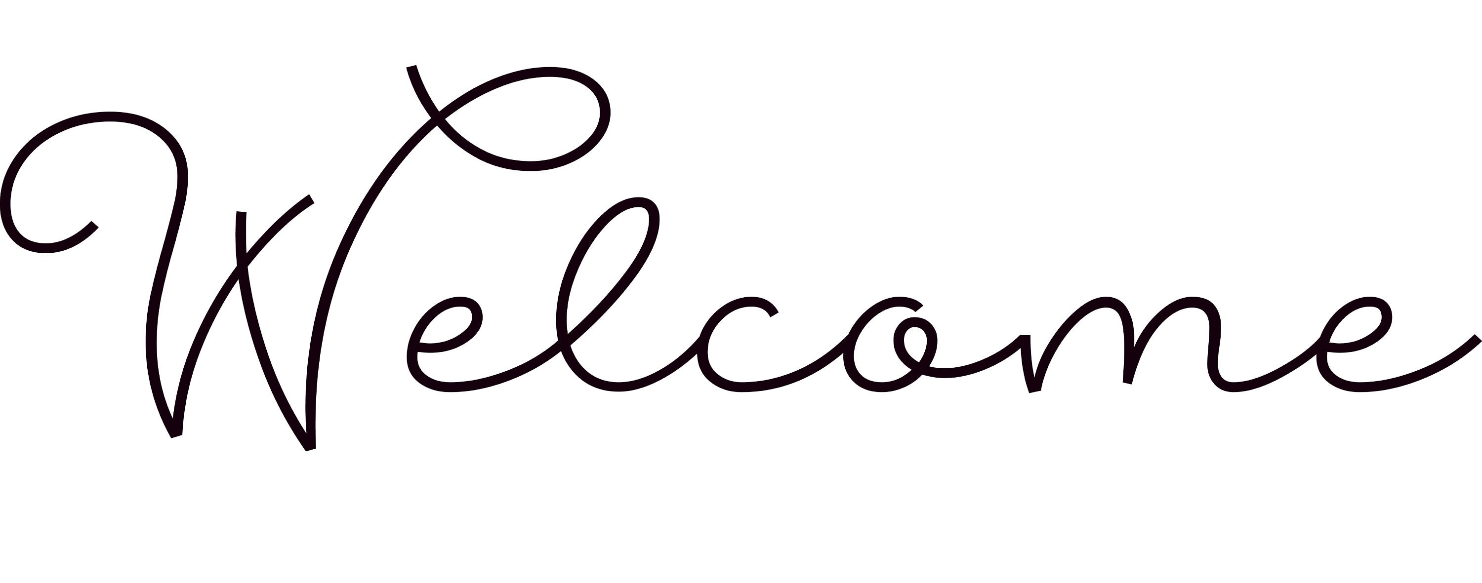 Fancy Welcome Vinyl Decal For Signs Welcome Vinyl Decal | Etsy