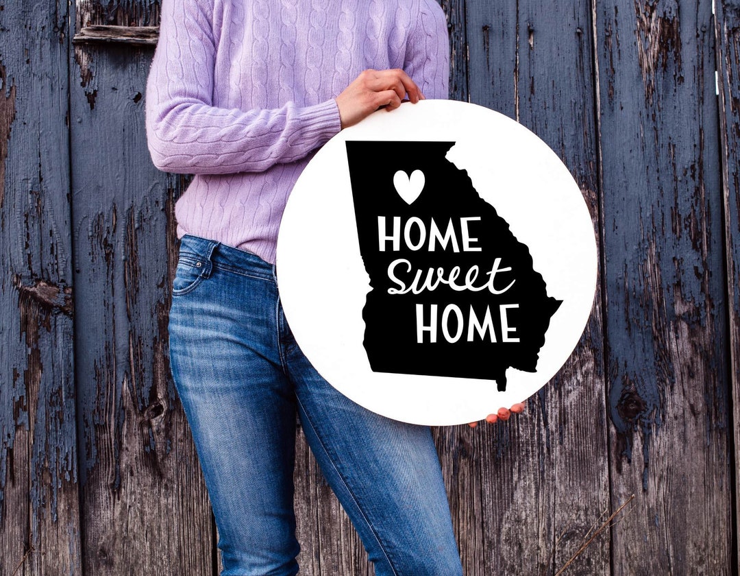 Georgia Home Sweet Home Vinyl Decal Sticker Georgia State - Etsy