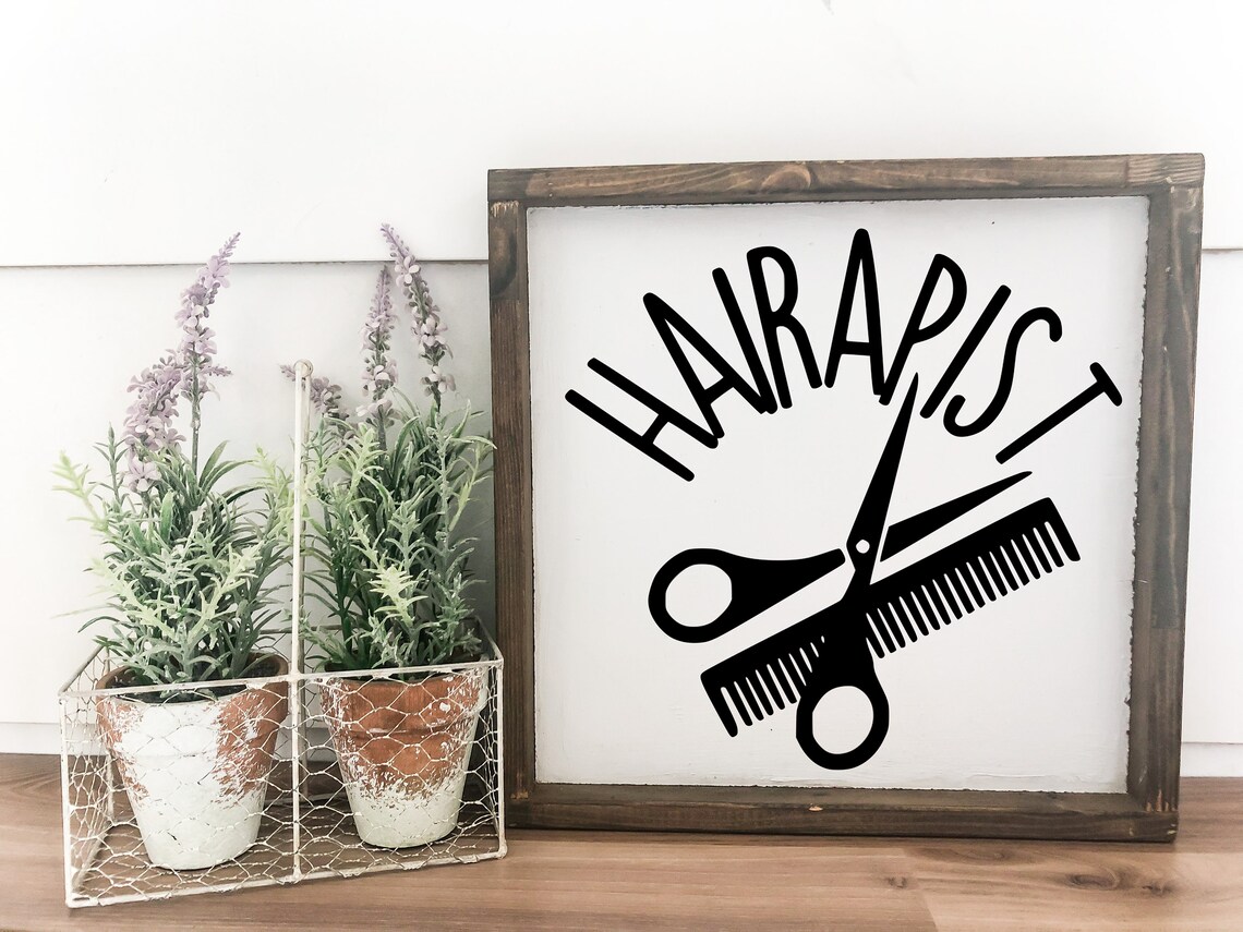 Hairapist Vinyl Decal Sticker for Hairstylist Hairstylist - Etsy