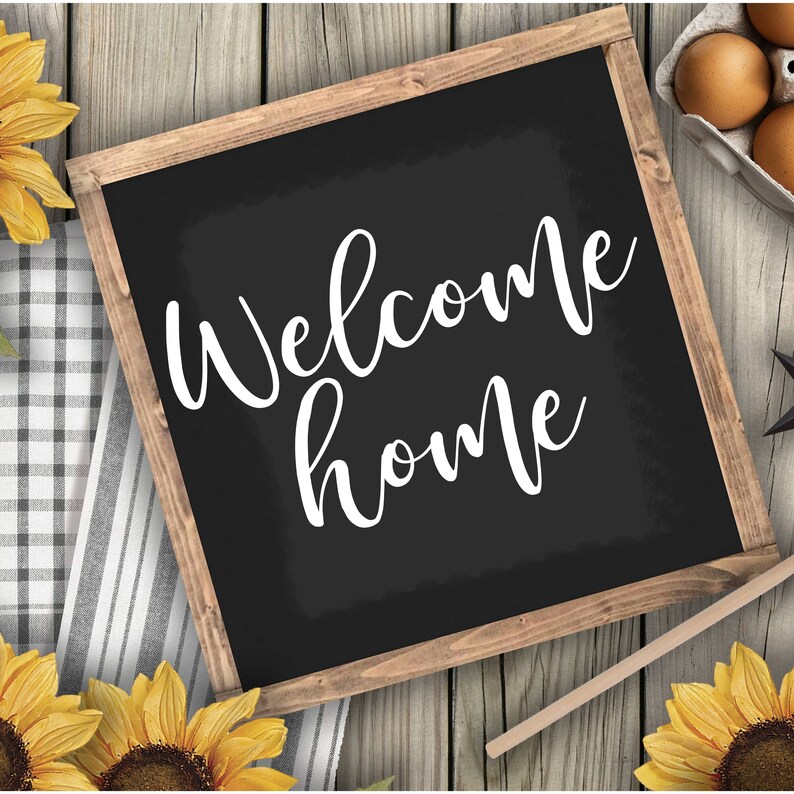 Welcome Home Vinyl Decal Sticker for Making Signs Welcome - Etsy