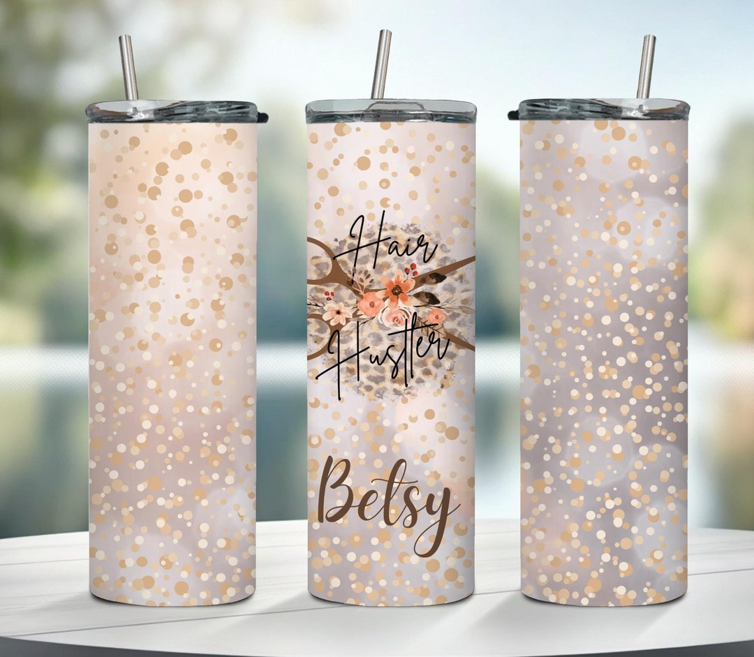 Hair Hustler 20 Oz Skinny Tumbler, Hair Stylist Cup, Hair Stylist ...