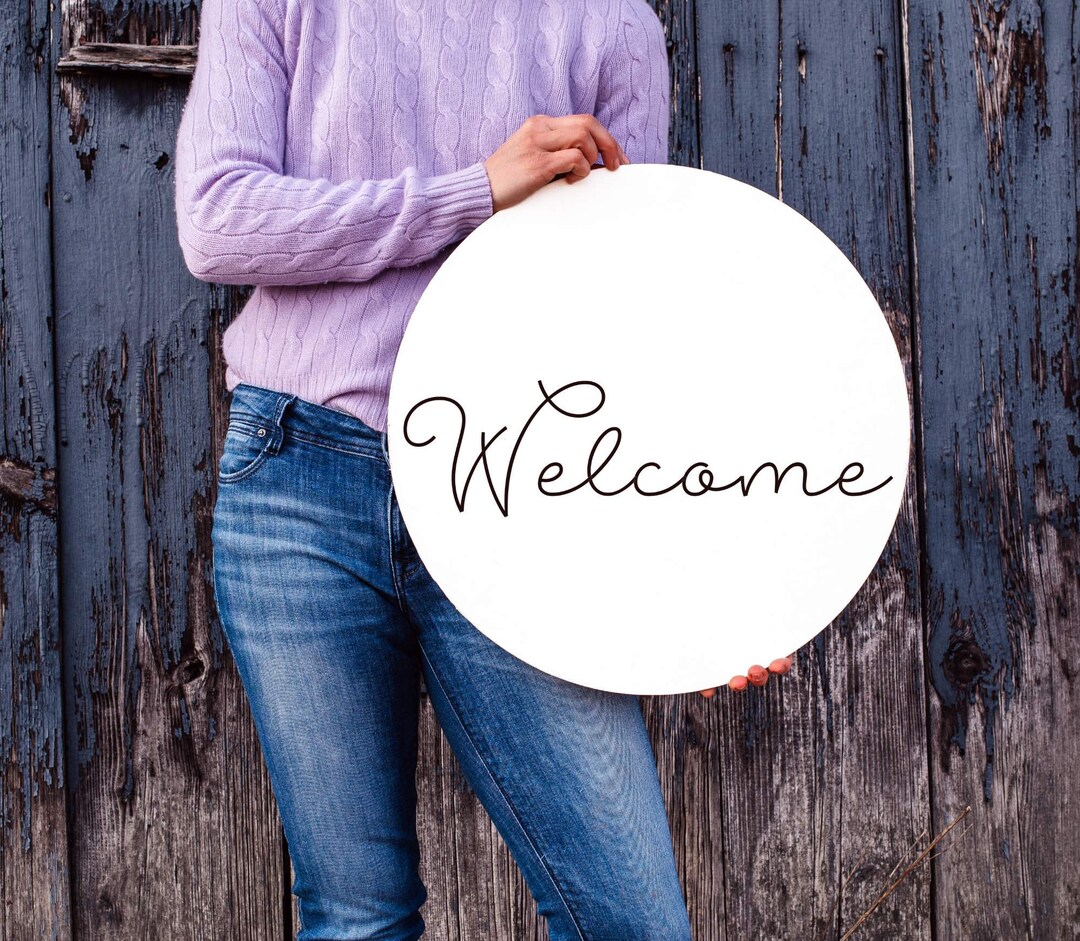Fancy Welcome Vinyl Decal for Signs, Welcome Vinyl Decal, Welcome ...