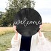 Modern Welcome Vinyl Decal for Signs, Welcome Vinyl Decal for Front ...