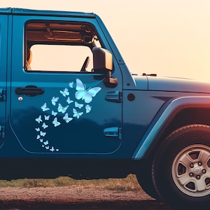 Butterfly Swarm Holographic Car Decals, Butterfly Car Decal, Butterfly ...