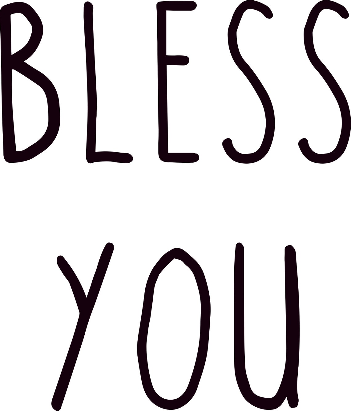 Bless You Farmhouse Vinyl Decal Sheet Bless You Vinyl Decal - Etsy