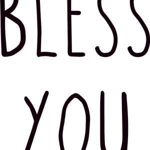 Bless You Farmhouse Vinyl Decal Sheet, Bless You Vinyl Decal Stickers ...