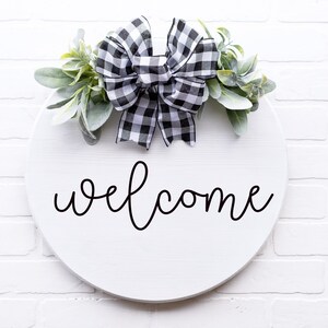 Modern Welcome Vinyl Decal for Signs, Welcome Vinyl Decal for Front ...