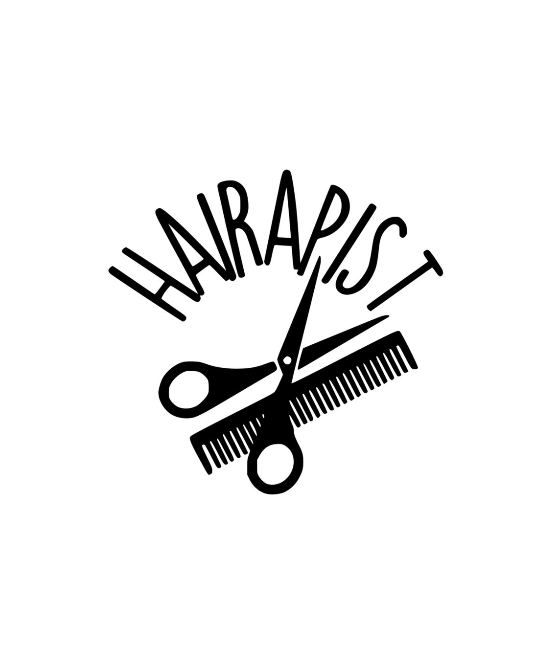 Hairapist Vinyl Decal Sticker for Hairstylist Hairstylist | Etsy