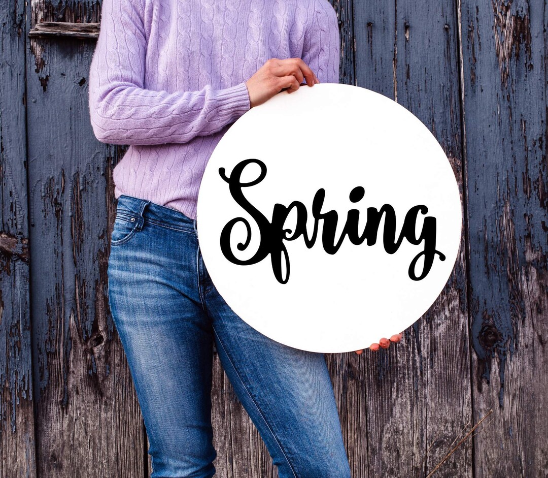 Spring Vinyl Decal Sticker, Spring Decal, Spring Sticker, Spring Black ...