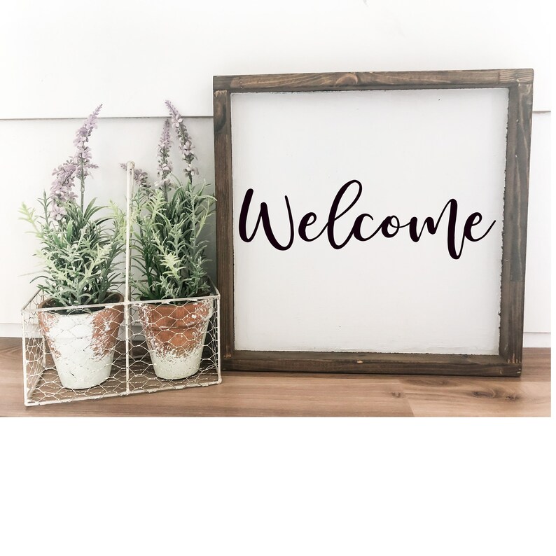 Welcome Vinyl Decal Welcome Vinyl Decal Sticker Welcome - Etsy