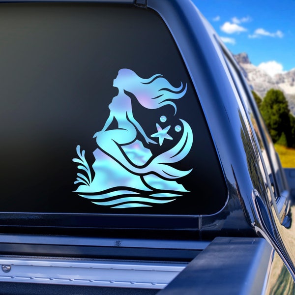 Mermaid Car Sticker - Etsy