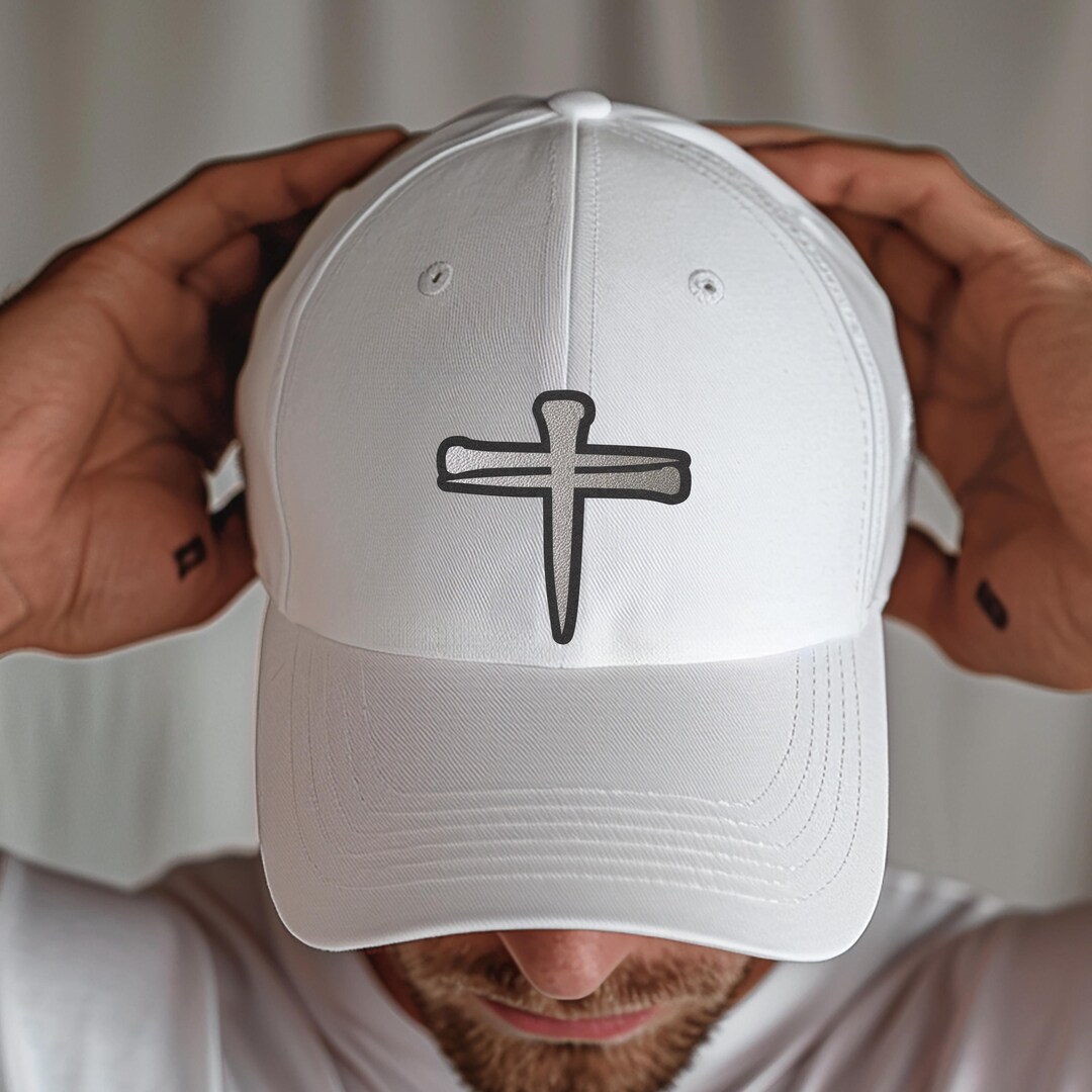 Cross Trucker Hat, Nail Cross Hat, Christian Hat, Gift for Christian ...