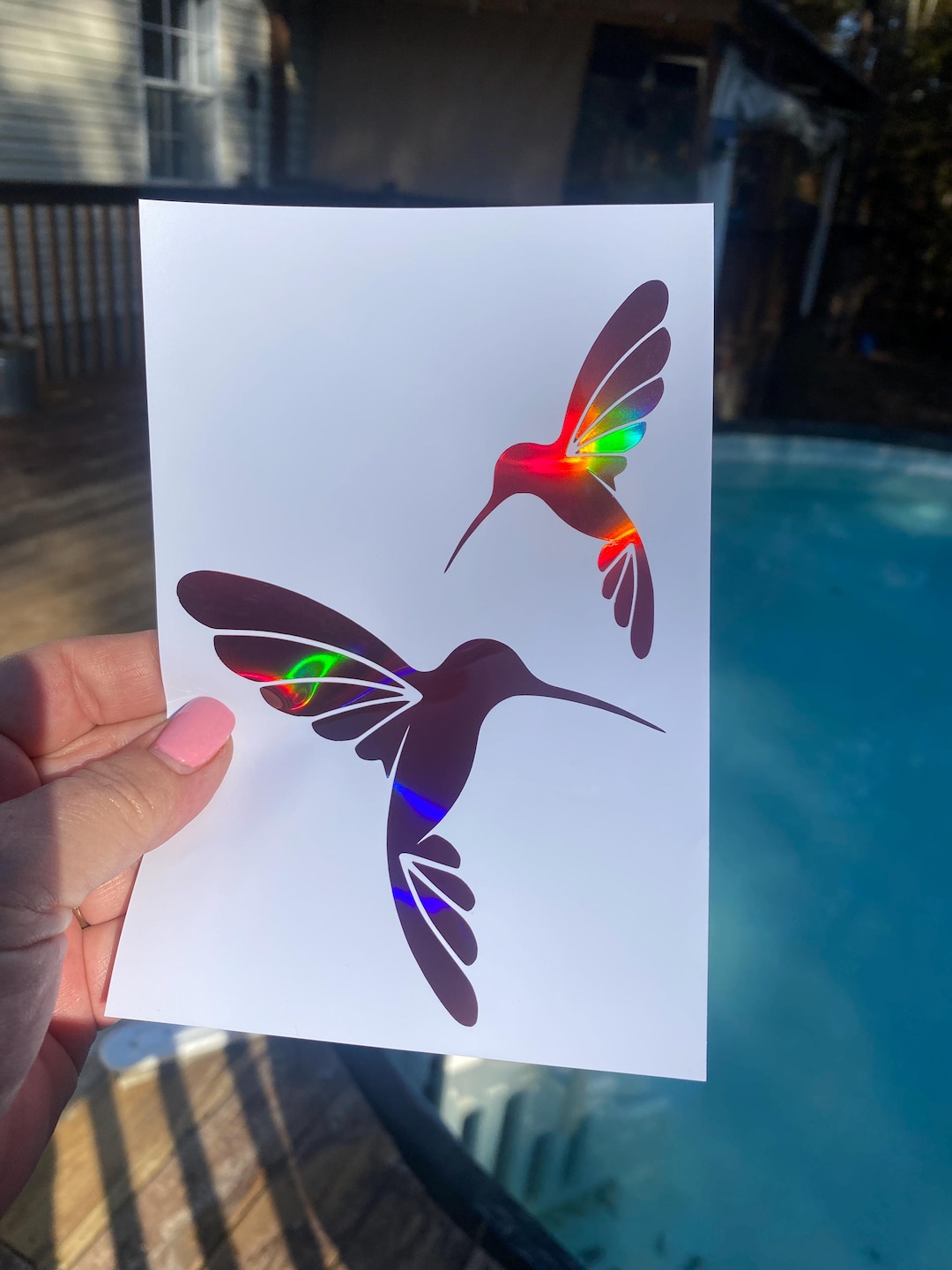 Hummingbird Vinyl Decal Sticker for Car Humming Bird Gift for Mom ...