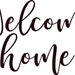 Welcome Home Vinyl Decal Sticker for Making Signs Welcome - Etsy