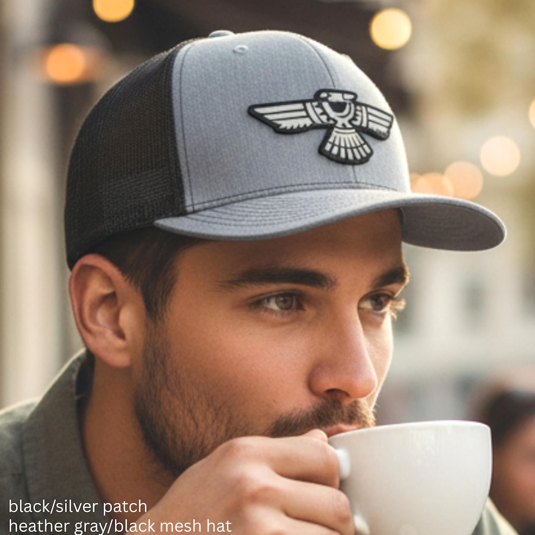 Thunderbird Tribal Patch Hat – Native American Cryptid Design, Mythical ...