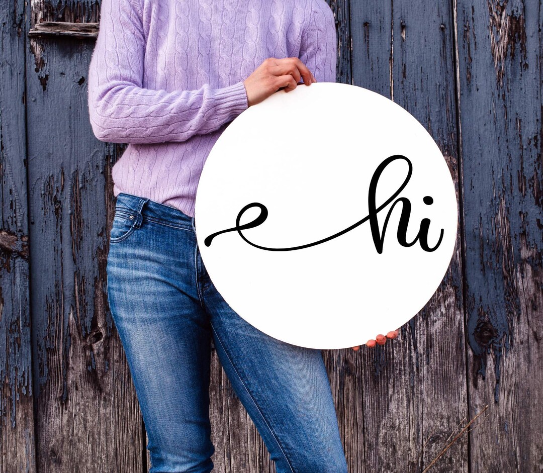 Hi Vinyl Decal Sticker, Hi Sticker for Sign, Hi Decal for Sign, Sticker ...