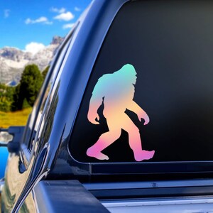 Bigfoot Holographic Opal Vinyl Decal Sticker for Car, Bigfoot Car Decal ...