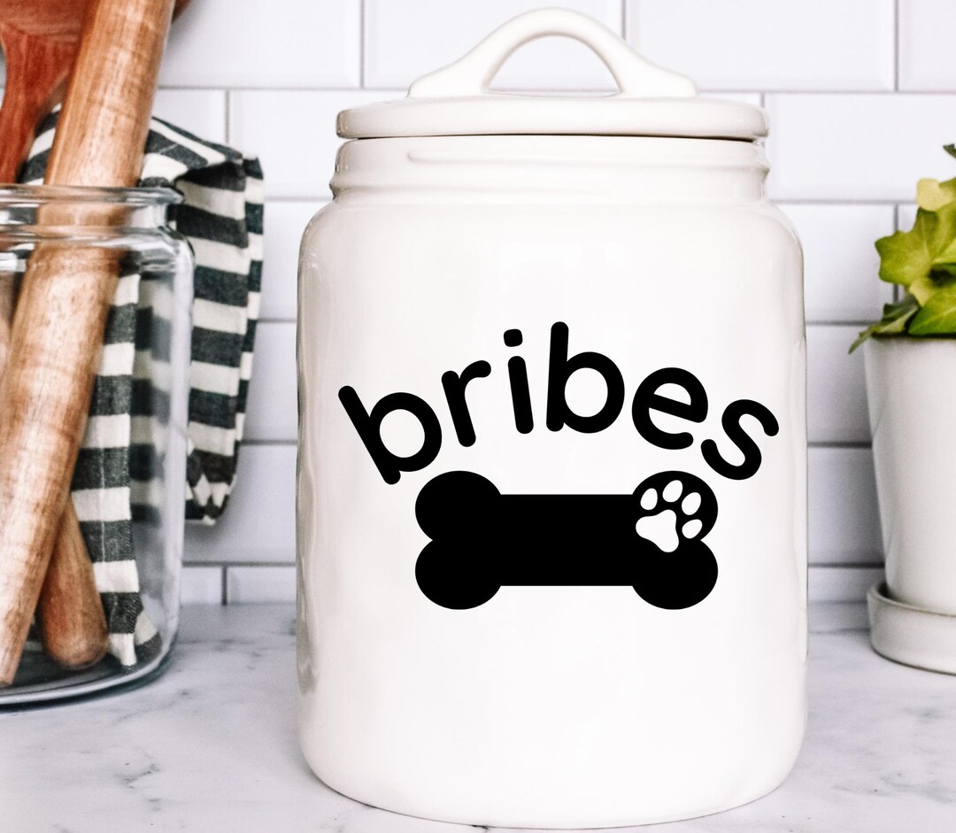 Treat Jar Decal, Treat Jar Sticker, Bribes Treat Jar Decal, Bribes ...