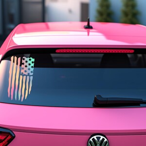 Amercian Flag Vinyl Decal, American Flag Car Decal, American Flag ...