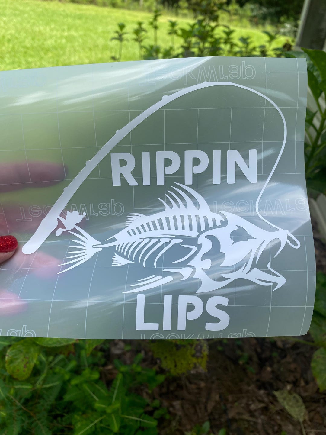 Rippin Lips Car Vinyl Decal Sticker, Fishing Decal, Fishing Car Sticker ...