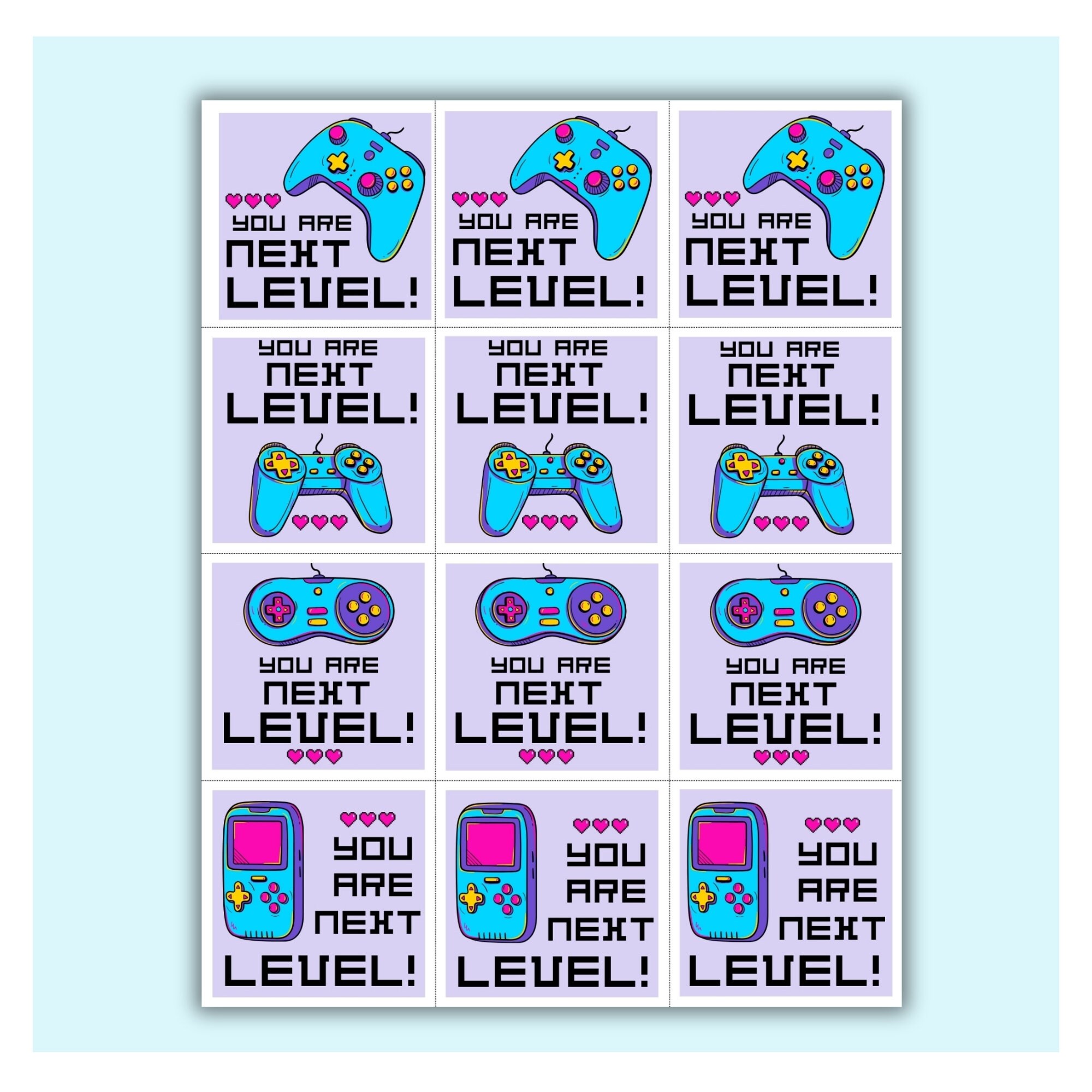 Video Game Flashcards, Next Level Flashcards, Digital Download, Kids ...