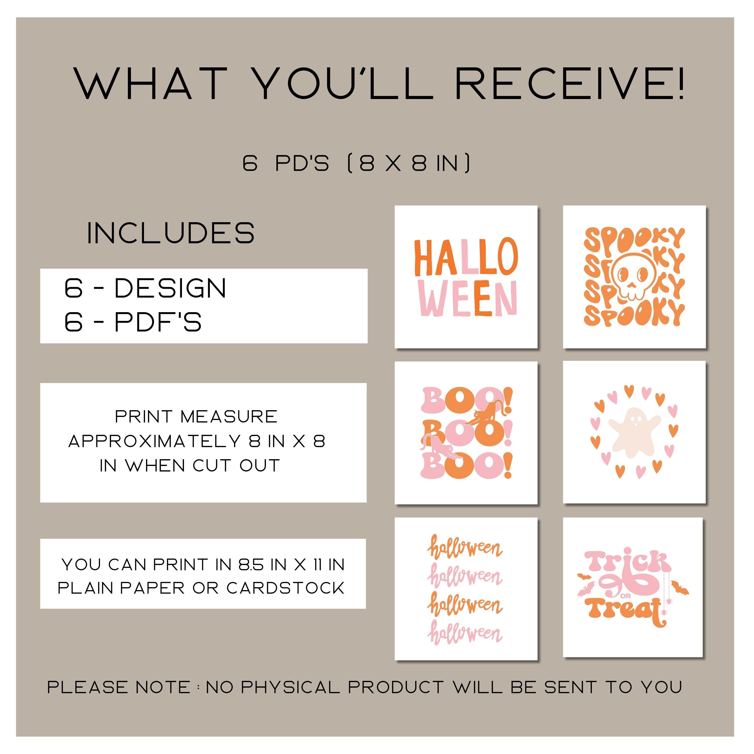 Halloween Kids Wall Art Cute Halloween Art Pastel Halloween - Etsy