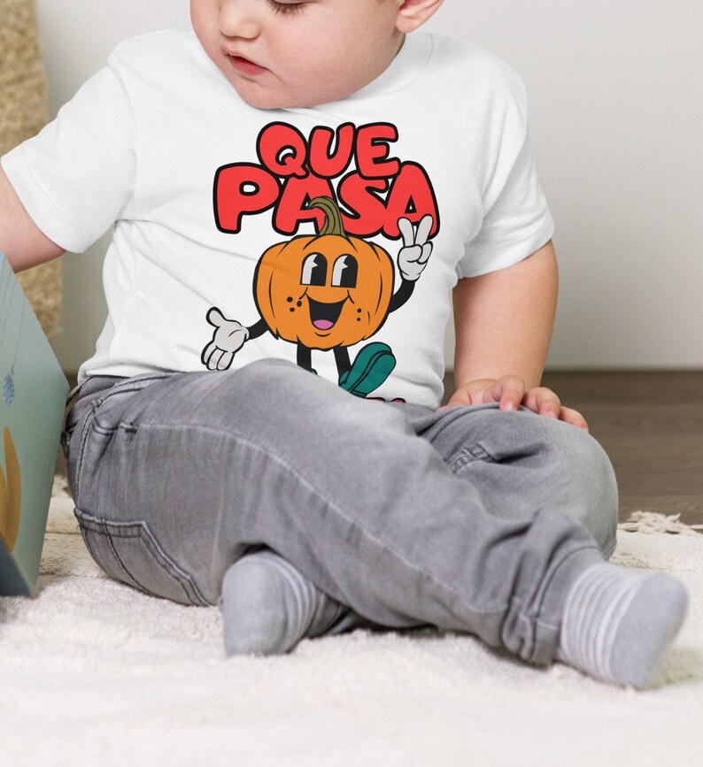 Que Pasa Calabaza Spanish Quote Toddler Short Sleeve Tee, Pumpkin ...