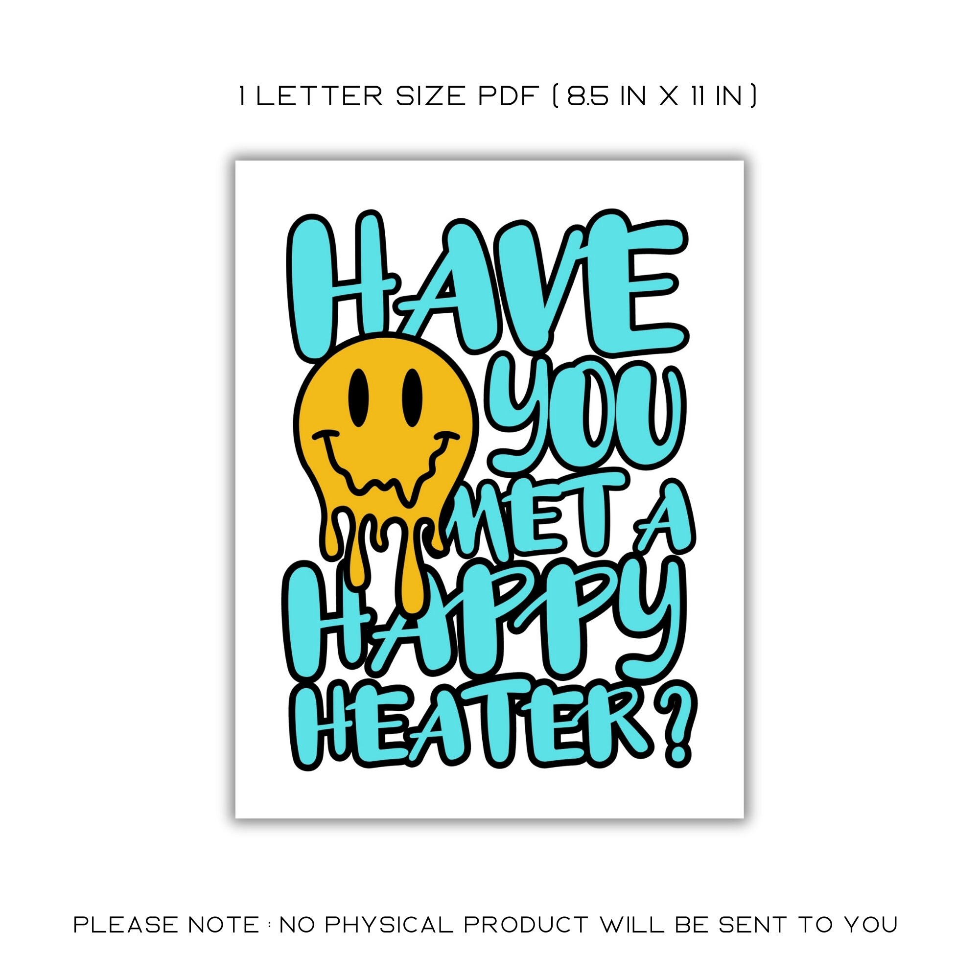 Smiley Face Hater Quote Art Print: Inspirational Mindset (PDF) - Etsy