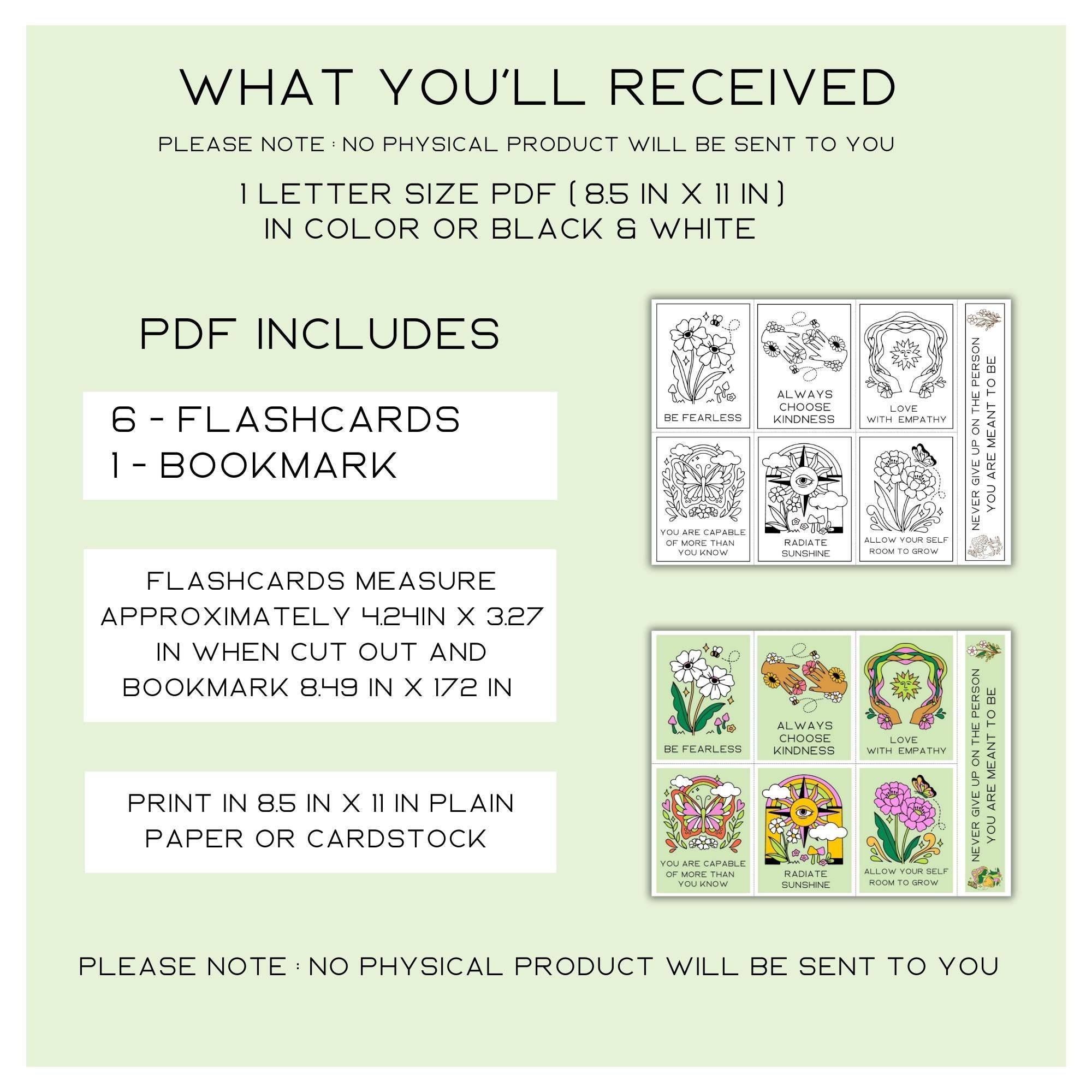 Retro Positivity Flashcards, Retro Positivity Bookmark, Pintables ...