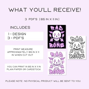 RAD Skull Coloring Page: Halloween Printable Art (digital Download) - Etsy