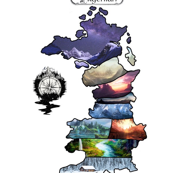 Acotar Map Wall Art - Etsy Canada