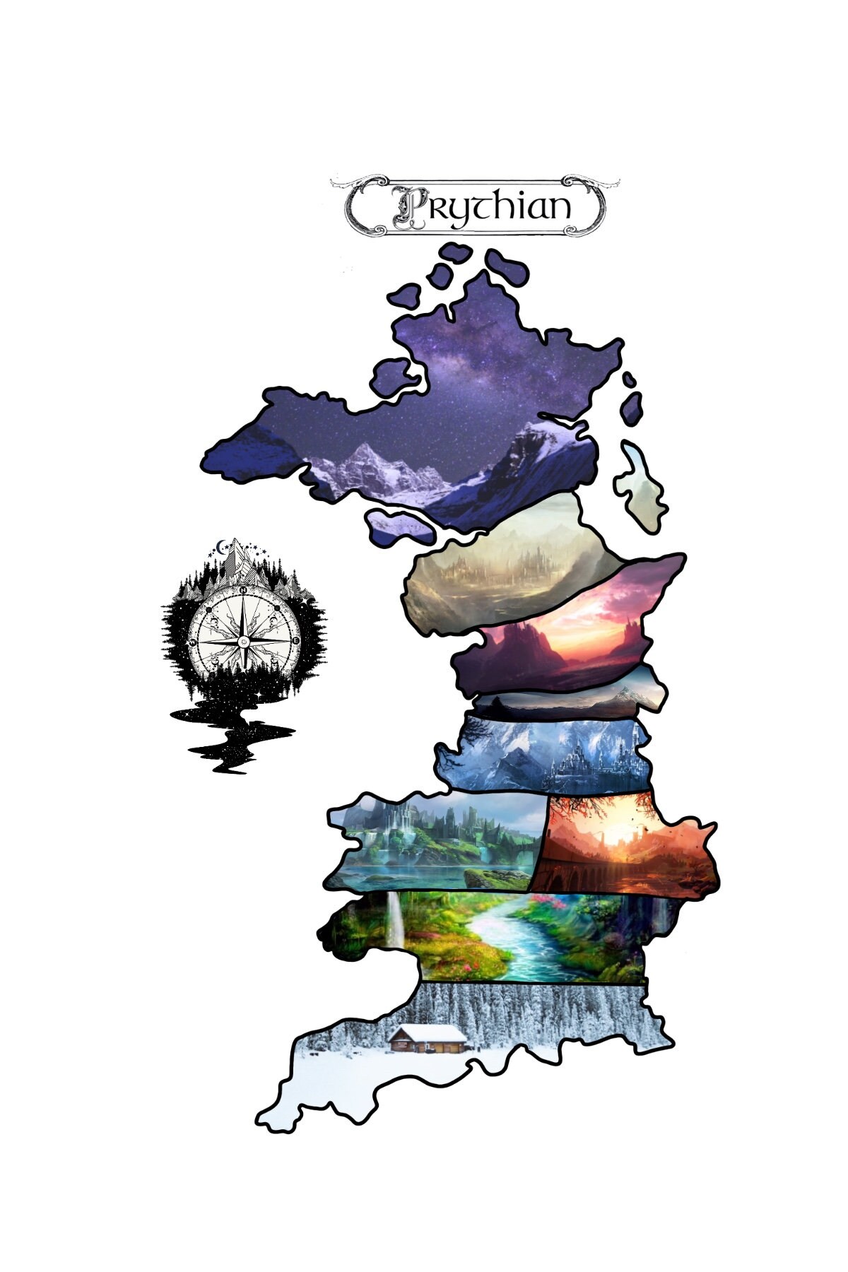 Prythian Map Png - Etsy UK