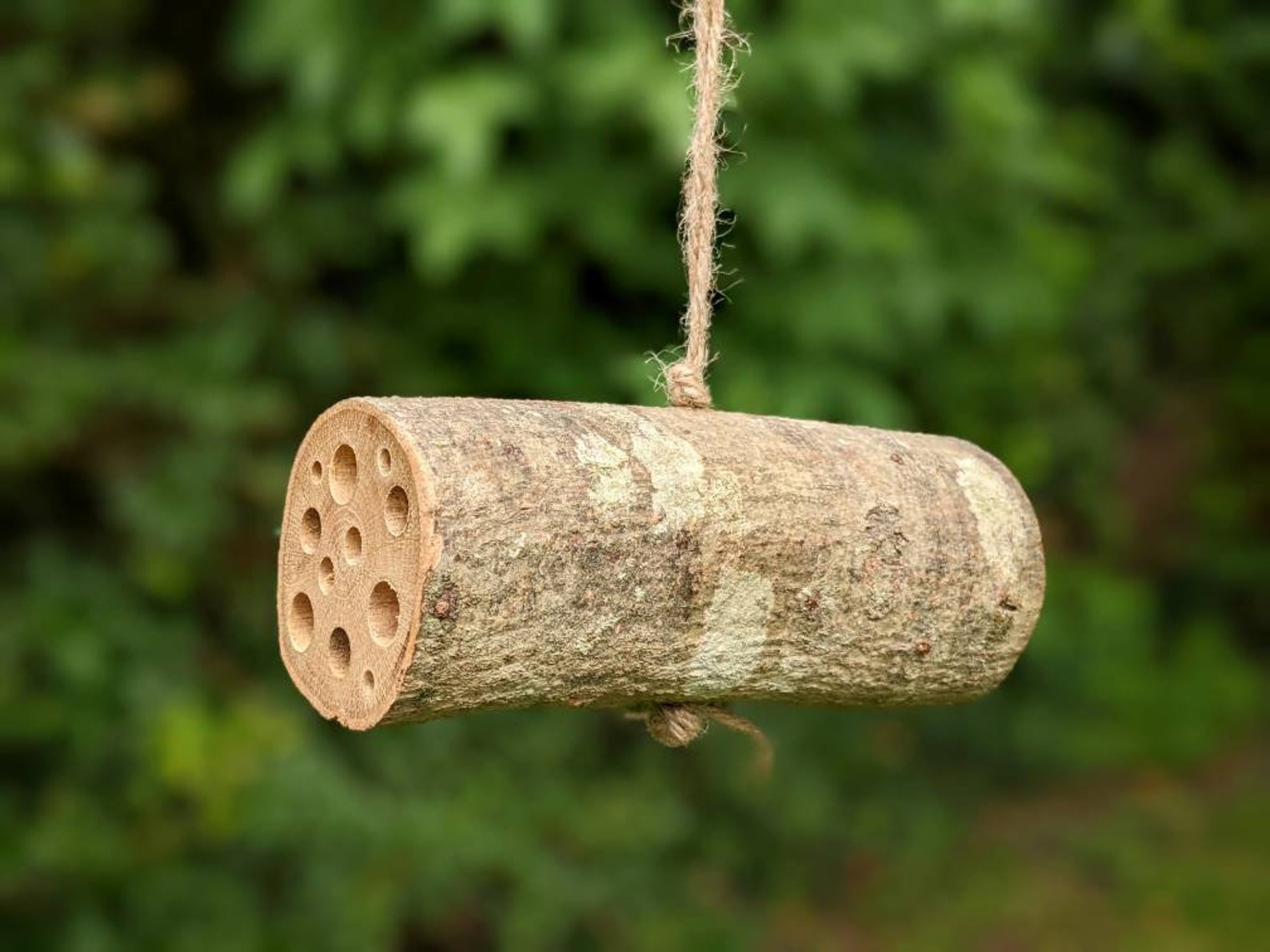 Handmade Wooden Bee Log / Bug Log / Bee Hive / Reclaimed Wood - Etsy