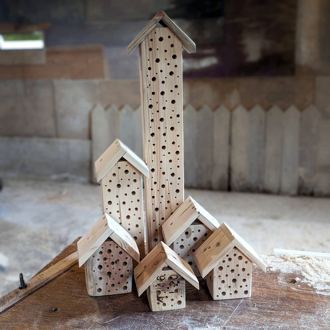 Handmade Wooden Bee House / Bug House / Bee Hive / Bee Cottage ...