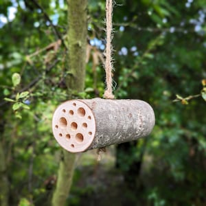 Handmade Wooden Bee Log / Bug Log / Bee Hive / Reclaimed Wood / Eco ...
