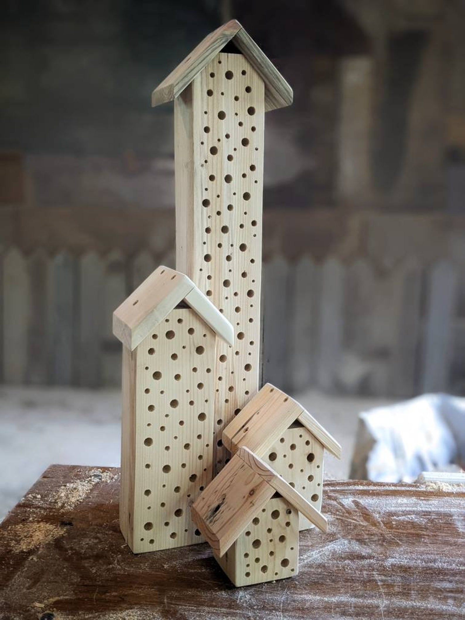 Handmade Wooden Bee House / Bug House / Bee Hive / Reclaimed - Etsy