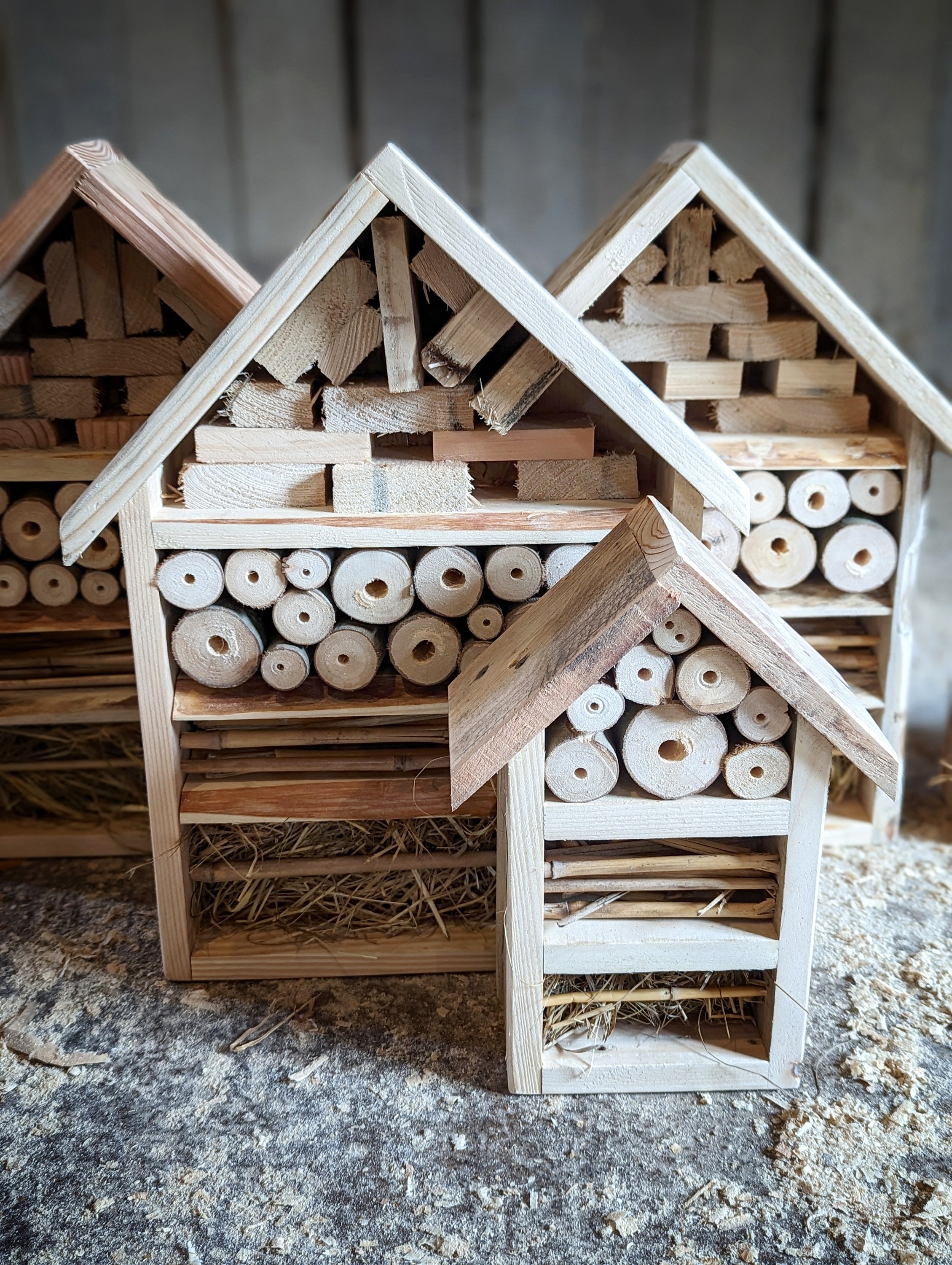 Handmade Natural Reclaimed Wood Bug Insect Hotel / Bug House / - Etsy UK