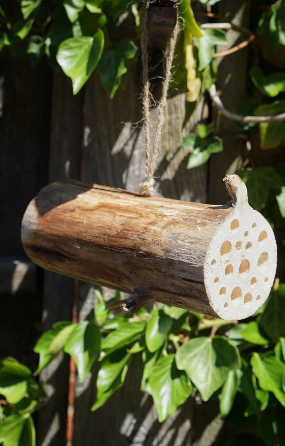 Handmade Wooden Bee Log / Bug Log / Bee Hive / Reclaimed Wood - Etsy