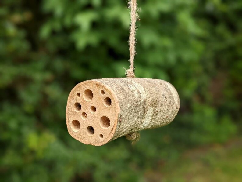 Handmade Wooden Bee Log / Bug Log / Bee Hive / Reclaimed Wood - Etsy UK