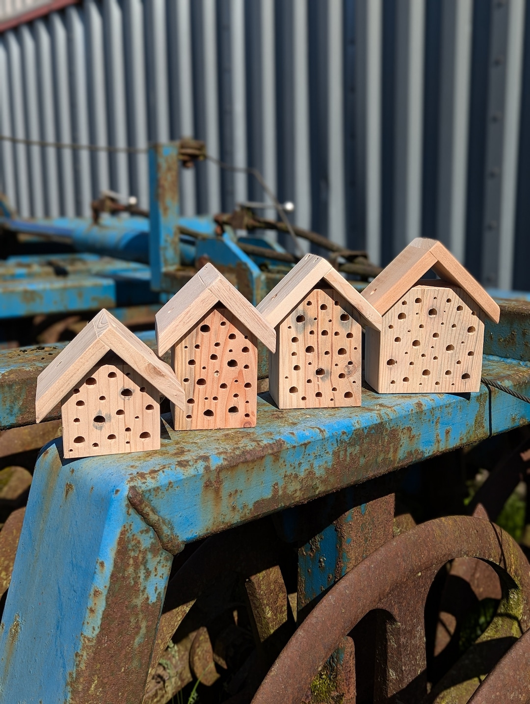 Handmade Wooden Bee House / Bug House / Bee Hive / Bee Cottage ...