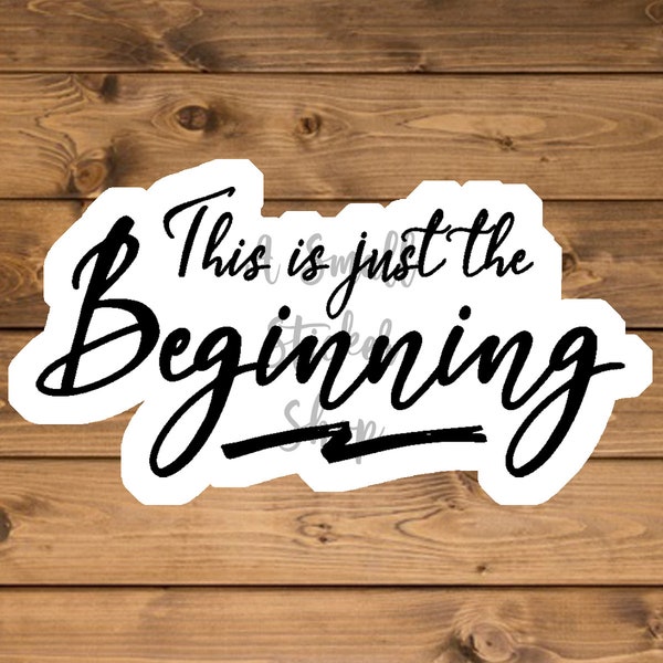 This is Just the Beginning Graduation - Etsy