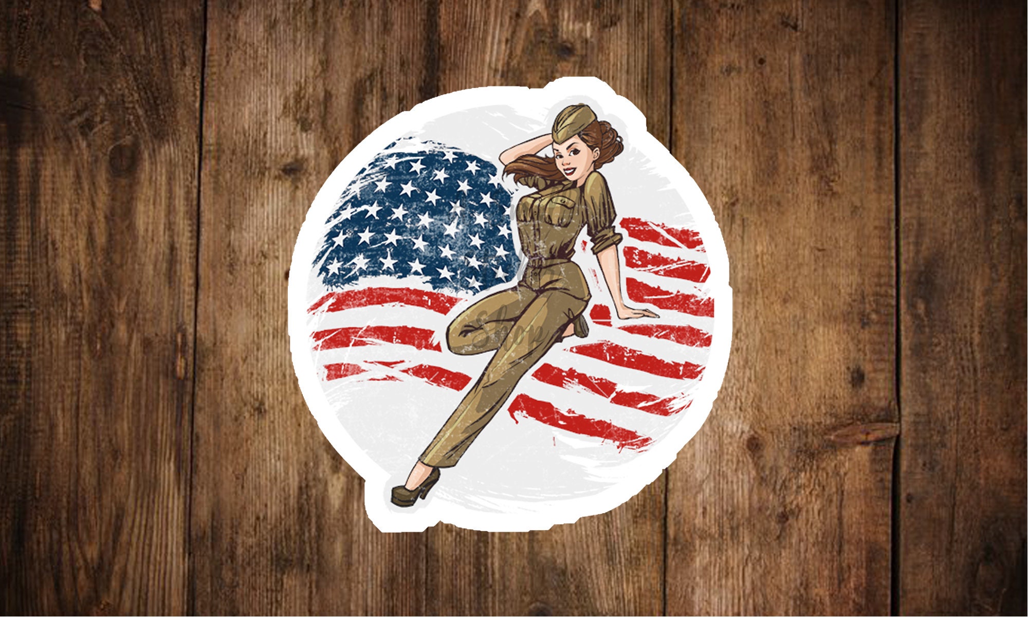 Vintage Pin Up Army