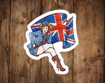 Miss Conduct Bomber Pin up Girl Sticker B-17 Flying - Etsy