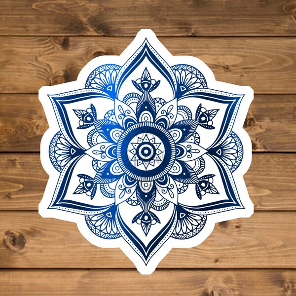 Mandala Wall Decal - Etsy